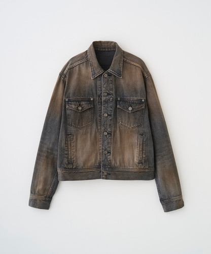 【25SS】JUHA RUST SHORT DENIM JACKET - FADE BLACK | NOUVERTEmagazine