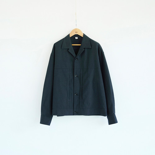 【25SS】satou samue shirt blouson - sumi | NOUVERTEmagazine
