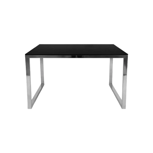 Long Glass Coffee Table - Black | Smart Event Furnishing