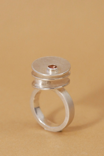 Ring "Tourniquet" with tourmaline