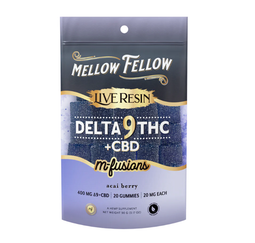 Mellow Fellow 400mg D9/CBD 20ct Gummies | Dispensary Near Me