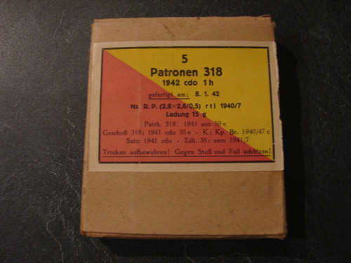 boite Patronen 318 (7,92x94) | antiquités-militaire
