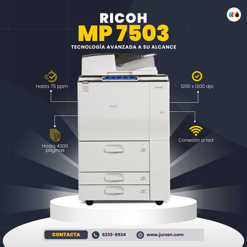 Ricoh MP 7503 | NUEVO EN CAJA | Jurzen Technology