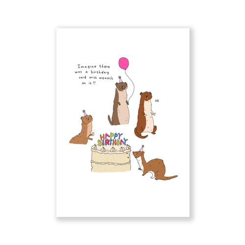 Birthday Weasels card | eatmielies