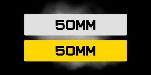 50mm Metro Style Registration Plates | Custom Vehicle Plates by NI ...