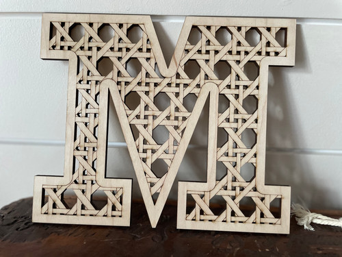 Rattan/Cane Weave Letters | BlueRose Workshop