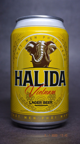 Halida Lager yellow 330 ml, Vietnam beer | Vietnambeverages