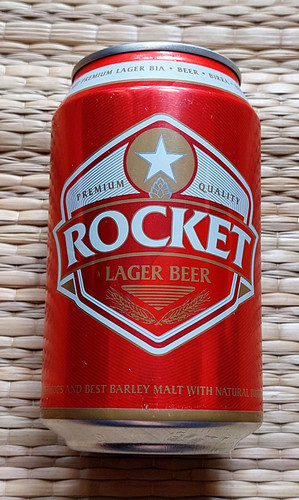 2023 Rocket Premium Lager red color 330ml Vietnam beer design found in ...