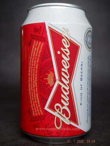 Budweiser classic old design 2016 330 ml, Vietnam beer | Vietnambeverages