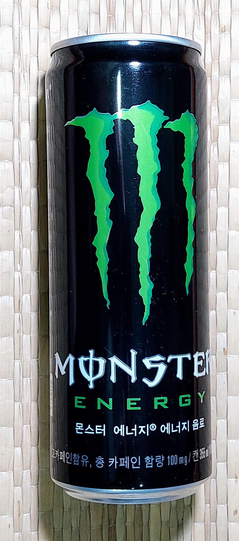 SKU 0922B South Korea Monster Energy classic green sleek 355ml ...
