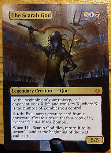 The Scarab God - Full Art / Altered. MTG | Rypie MTG Alters