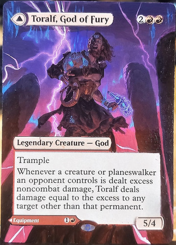 Toralf, God of Fury // Toralf's Hammer - Full Art / Altered. MTG ...