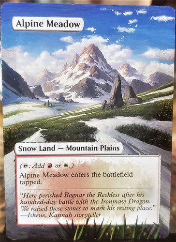 Alpine Meadow - Full Art / Extended Art - MTG, Magic the G | Rypie MTG ...