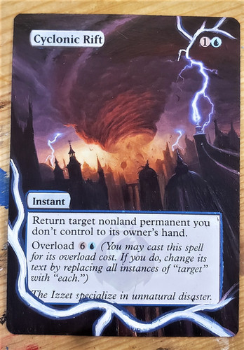 Cyclonic Rift - Full Art / Extended Art - MTG, Magic the | Rypie MTG Alters