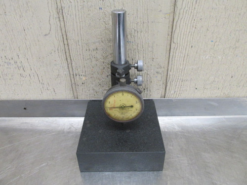 Federal D21 Dial Indicator Gauge w/Granite Inspection Stand Height Gage ...