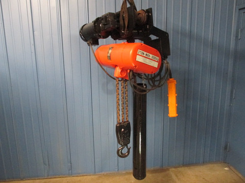 CM 3 Ton Hoist w/Power Trolley