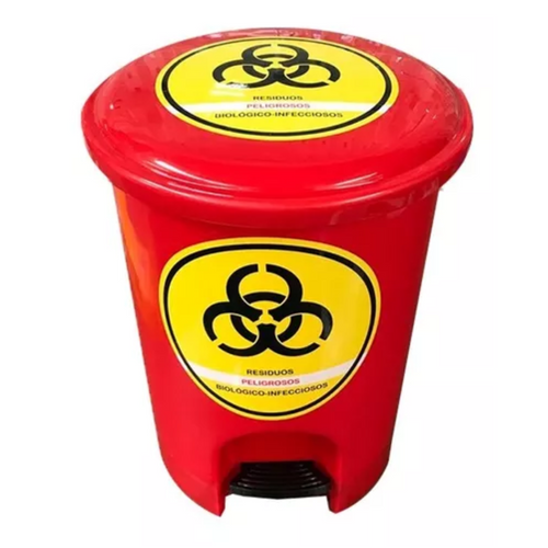Bote Rojo Con Pedal Para Residuos Peligrosos 21 Litros Rpbi | Comerzia
