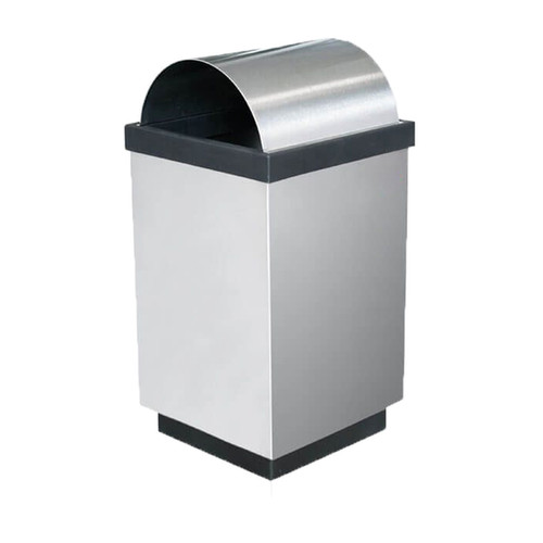Bote de basura en acero inoxidable tapa abombada 115 litros BACR 15 ...
