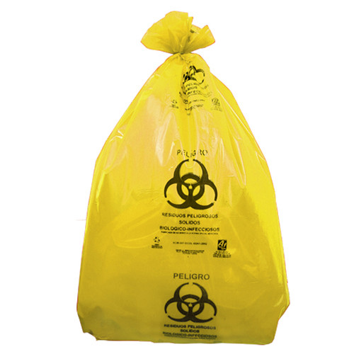 Paquete de 100 bolsas RPBI, Residuos Biológico-Infecciosos 60x 80 cm ...