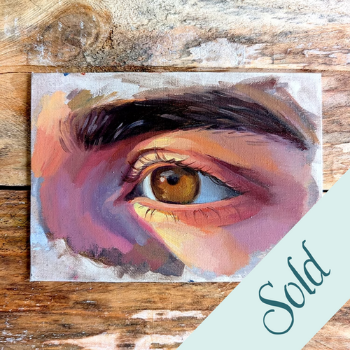 Sunlit Eye Study | Rachel Grove Art