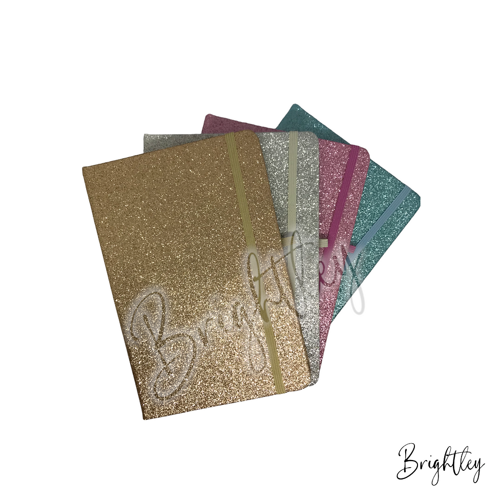 GLITTER NOTEBOOKS A5 & A6 | Brightley
