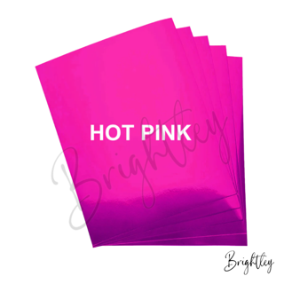 CARDSTOCK - MIRROR - HOT PINK - 10 PACK | Brightley