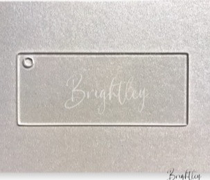 ACRYLIC KEYRING BLANK- RECTANGLE | Brightley