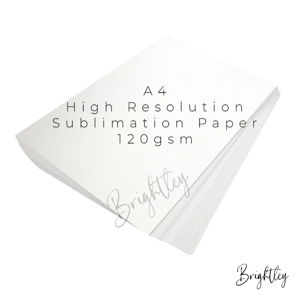 SUBLIMATION PAPER - A4 - HIGH RESOLUTION | Brightley