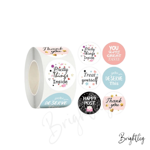 STICKER ROLL - LARGE - VARIOUS DESIGNS | Brightley