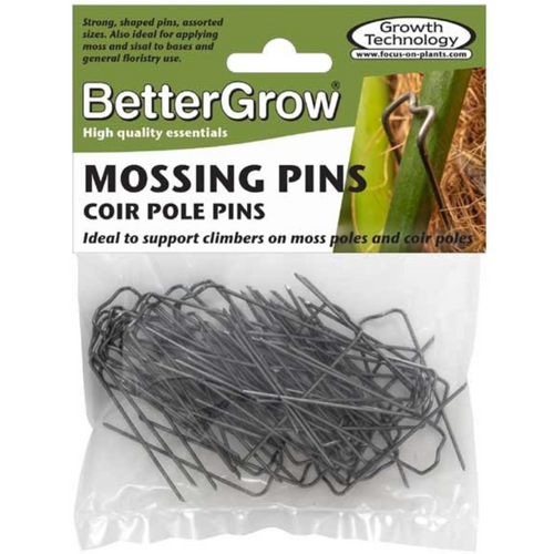 BetterGrow Mossing Pins - 50 Pack of Moss Pole Pins | Garden Geeks UK