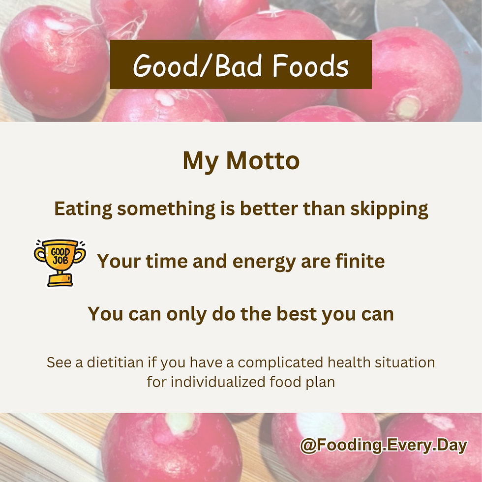 Good/Bad Food Labeling