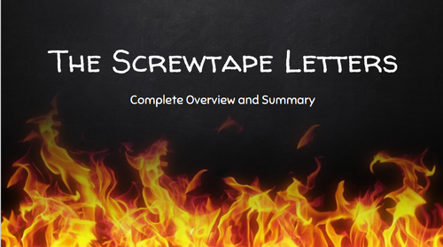 The Screwtape Letters -34 Slide PowerPoint; Complete Summaries ...