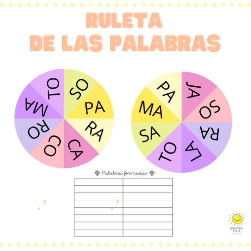 Ruleta forma palabras | My Site