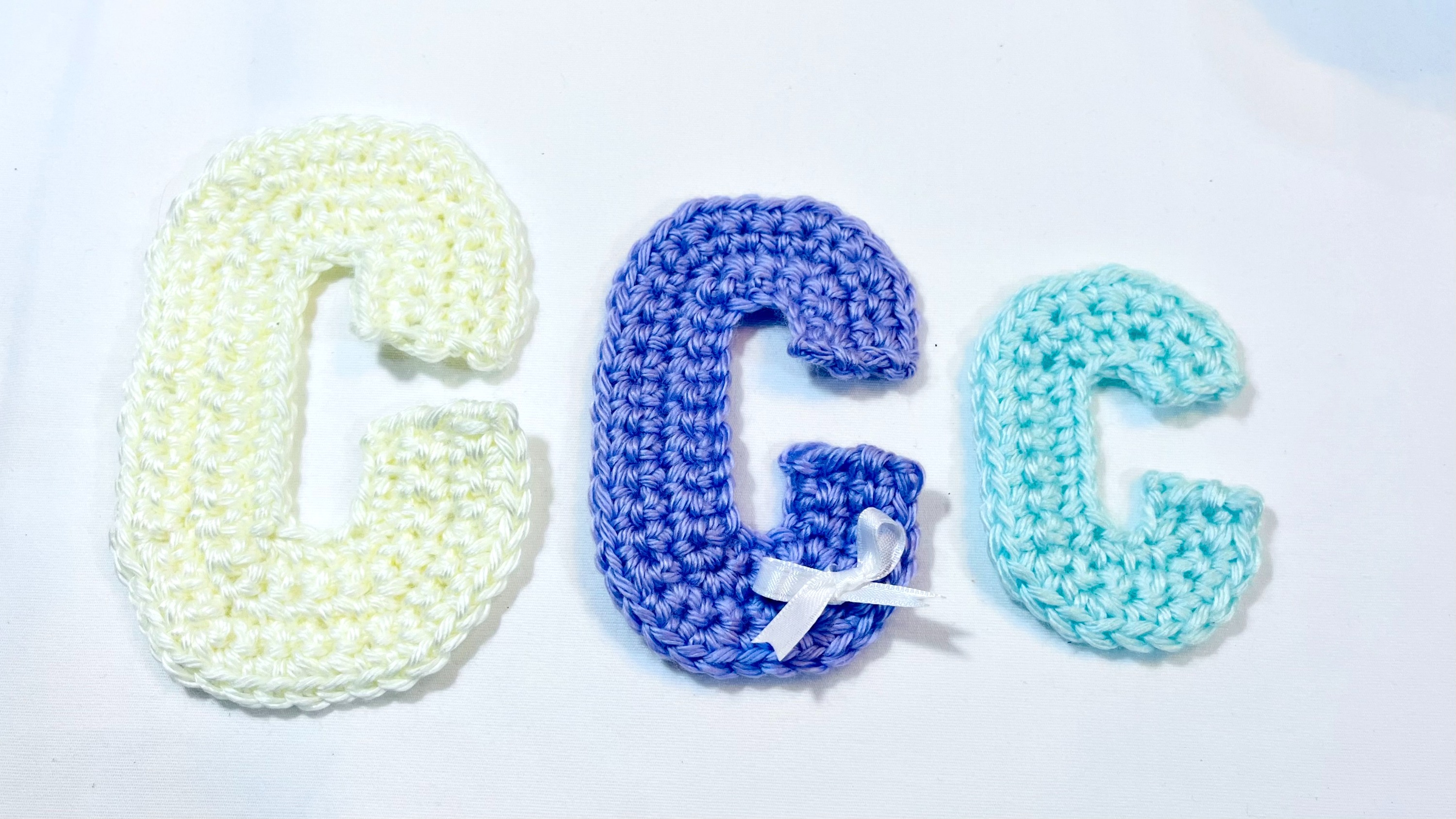Crochet Letter C - Applique