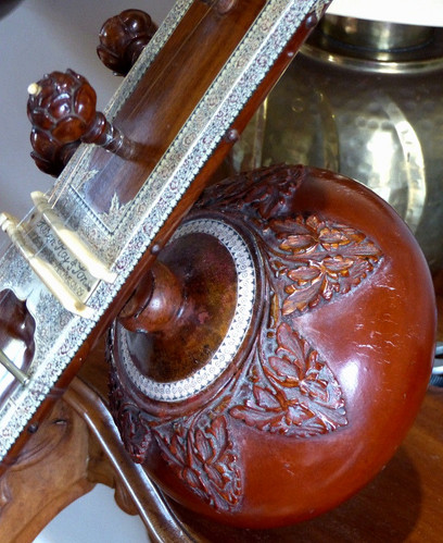 Circa-Unknown Hiren Roy Sitar (Putative) Full Decoration Kharaj Pancham ...