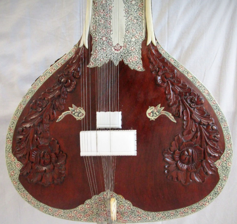 1996 Rikhi Ram Kharaj Pancham Full Carving Sitar