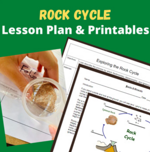 Rocks & Minerals, Rock Cycle Hands-On Activities, Worksheet, & Quiz ...