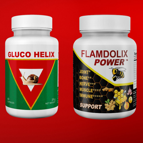 GLUCO HELIX x 60 capsules + FLAMDOLIX POWER x 60 capsules | NEURO HELIX
