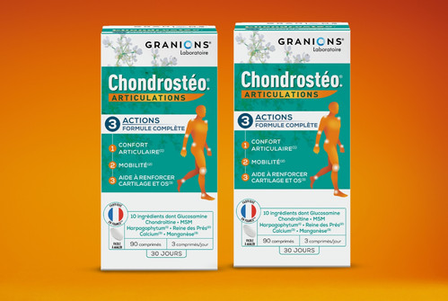 Chondrosteo for Joint Wellness and Mobility 90 Tablets x2 | NEURO HELIX