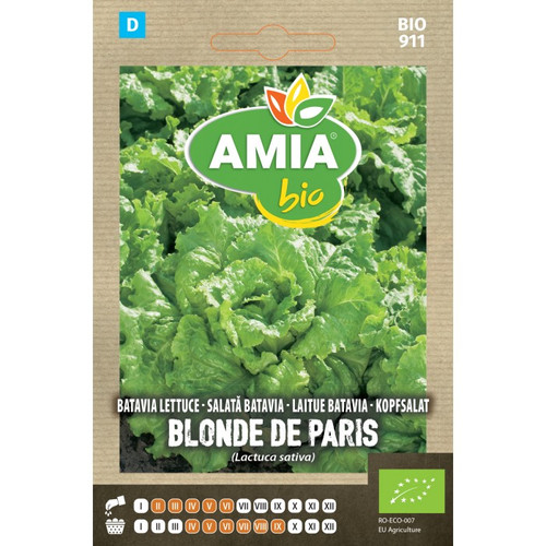 Seminte bio de salata batavia Blonde de Paris Amia 1,5 grame ...