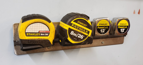 Tape measure storage holder bracket rack - Steel | The Odd Shop Ltd.