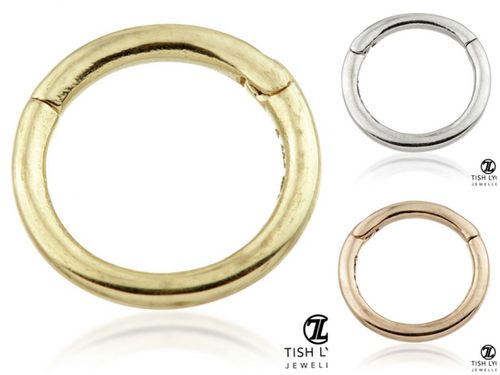 14kt Solid Gold Hinged Ring | Hannah Buck