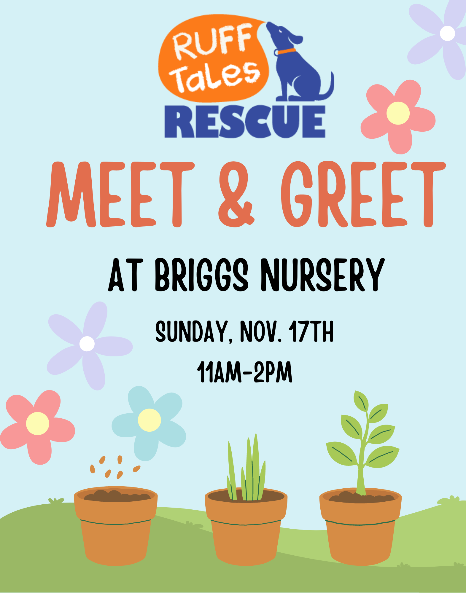 Meet and Greet - Briggs Nursery | Ruff Tales Rescue