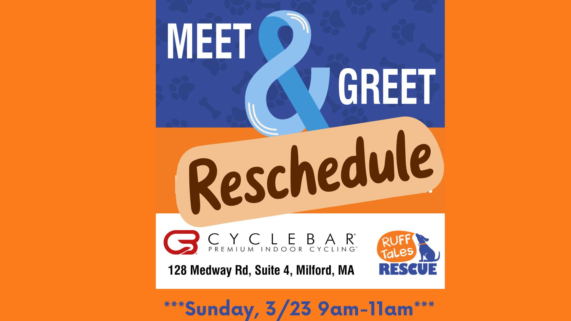 Meet & Greet - Cycle Bar | Ruff Tales Rescue