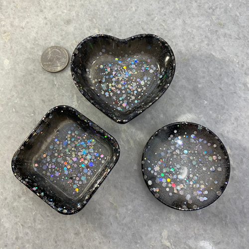 Mini Trinket Dish Set - BLACK - Catholic Home Altar - Jewelry Storage ...