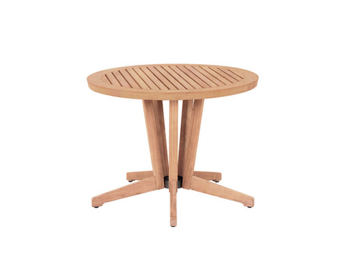Cayman 23in Round Teak Side Table | Patio.com
