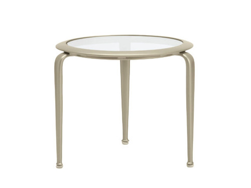 Brown Jordan Flight Glass Top Side Table | Patio.com