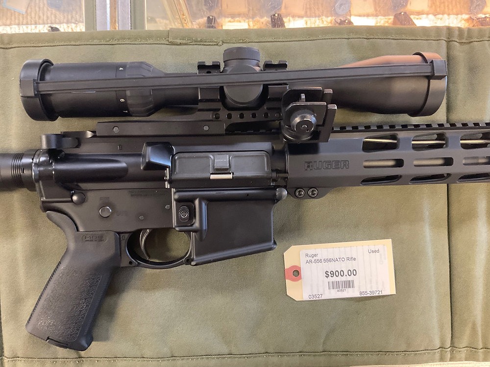 RUGER AR-556 in5.56 NATO RIFLE. With scope ,sights and magazine. Like new!