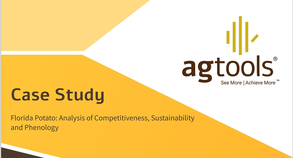 Florida Potato: Analysis of Competitiveness, Sustainability and Phenology Florida Potato: Analysis of Competitiveness, Sustainability and Phenology