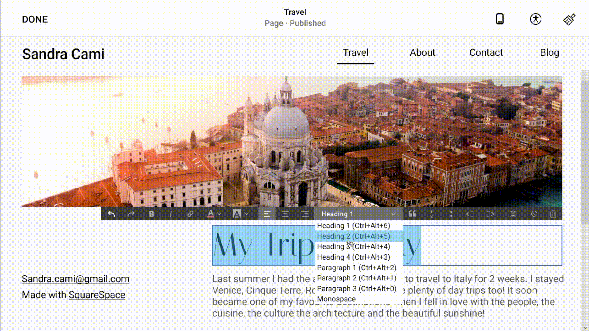 Work - Re-Design SquareSpace with Accessibility | Phoebe Yan